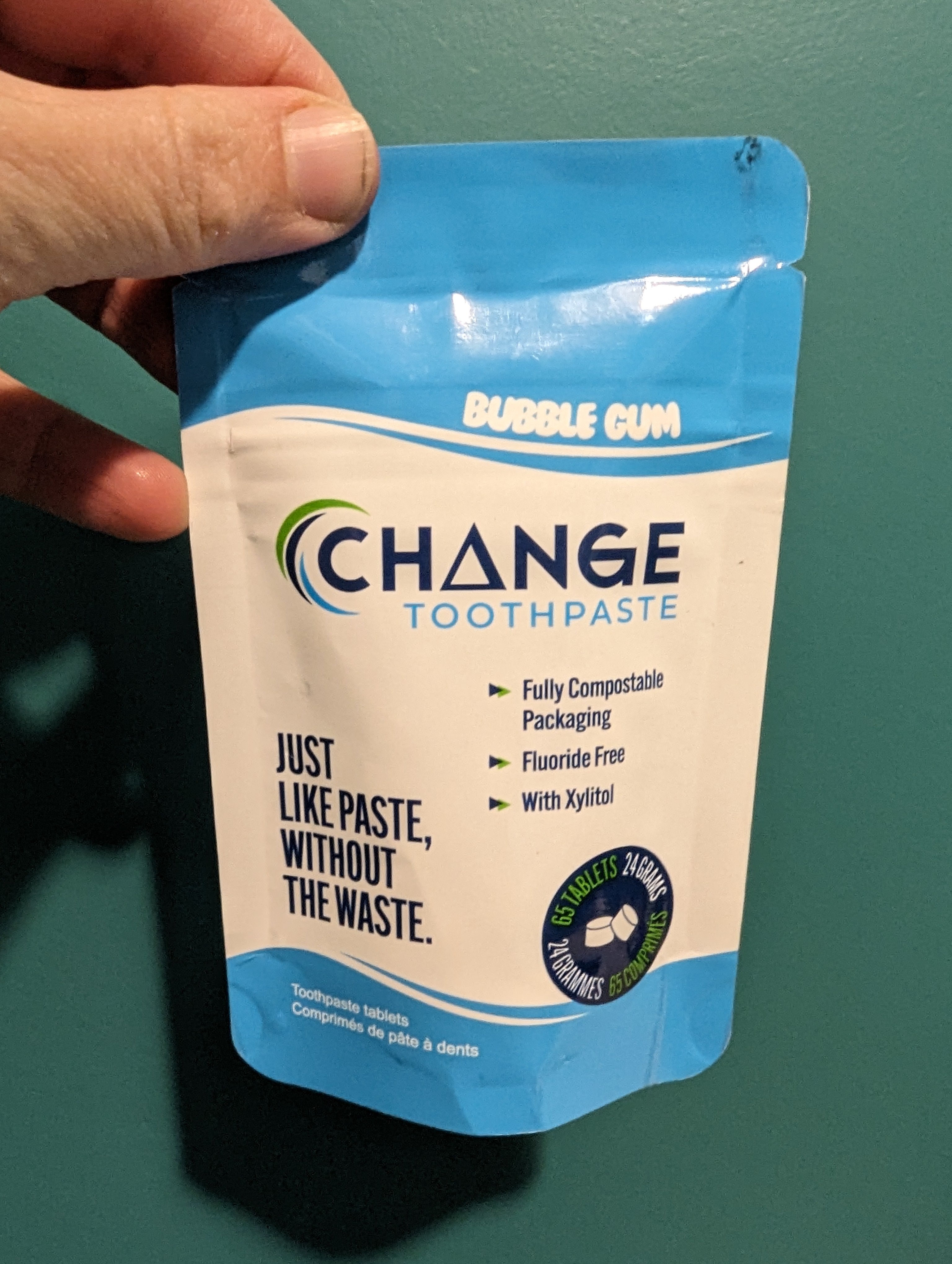 Change Toothpaste Tablets. Bubblegum flavor. 65 tablets – Happy Earth