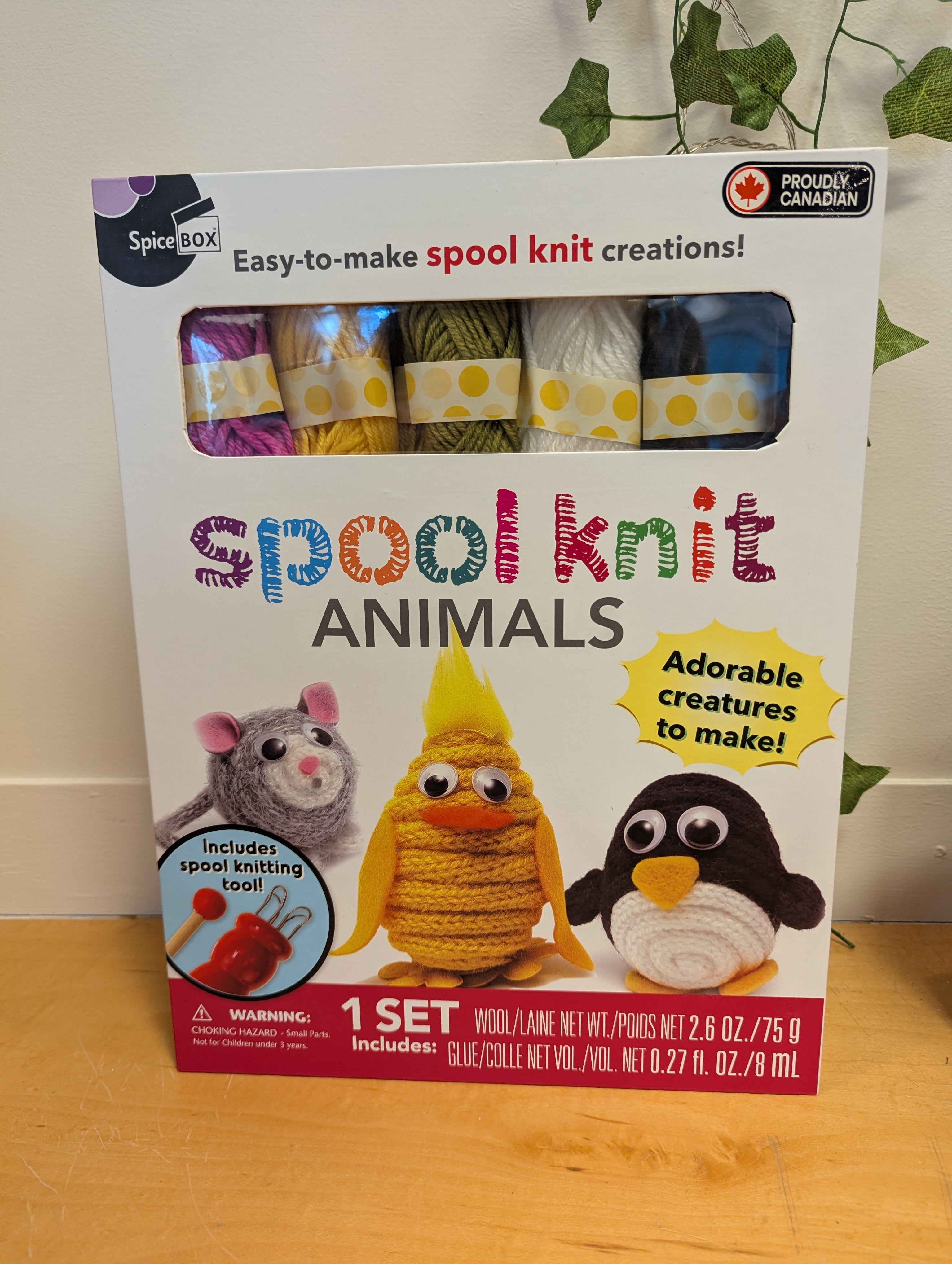 Spice Box Spool Knit Animals Kit – Happy Earth